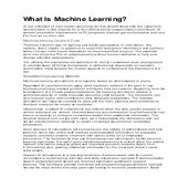 What is machine learning | PDF