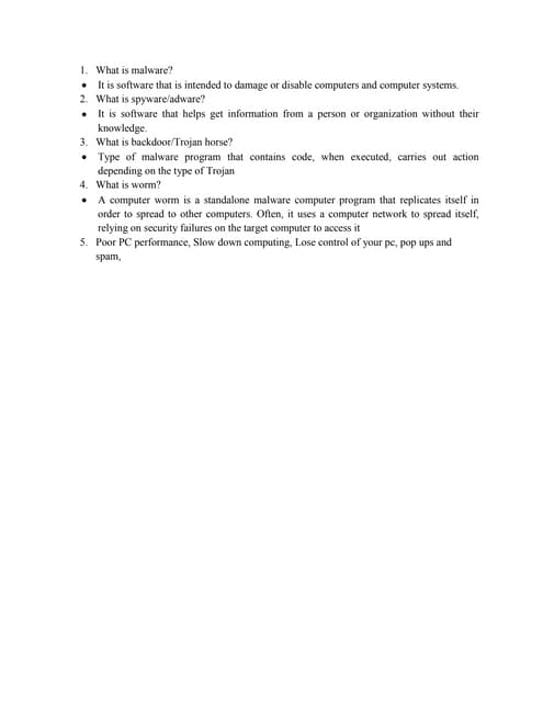 Computer security and ethics | PPT