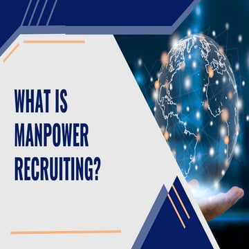 What is manpower recruiting | PDF
