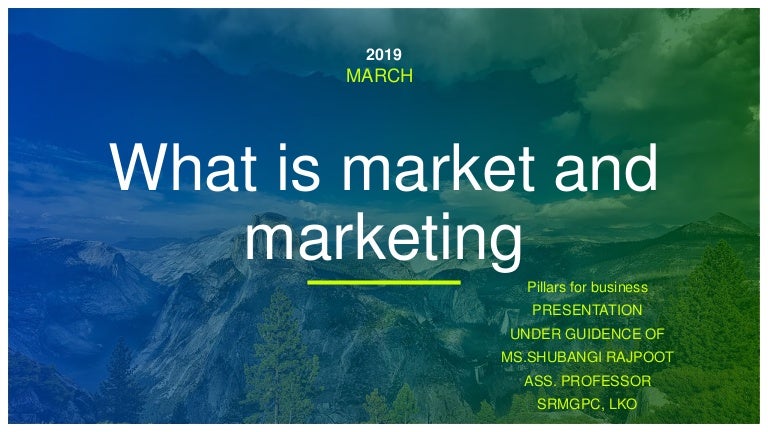 what-is-market-and-marketing