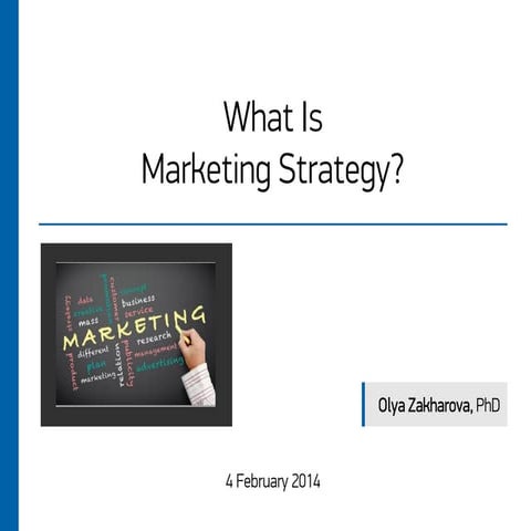 What Is Marketing Strategy? | PDF