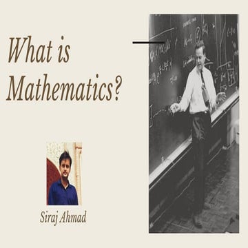 What is mathematics? | PDF