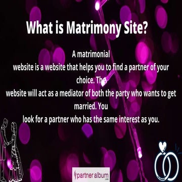What is matrimony site ? | PPT