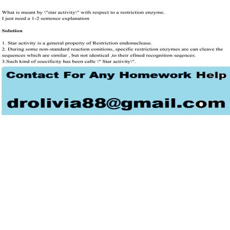 What is meant by star activity with respect to a restriction enz.pdf