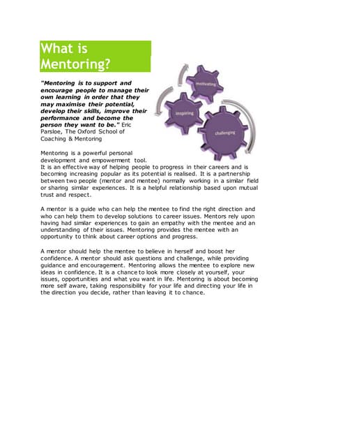 Mentoring and logical levels of learning | PDF