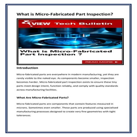 What is Micro-Fabricated Part Inspection - View.pdf