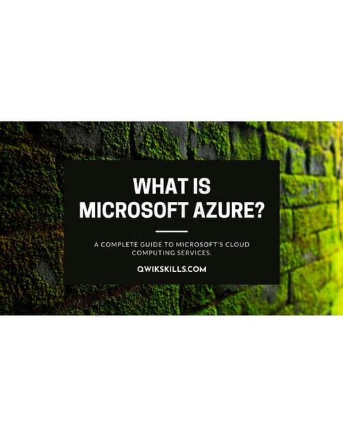 An Introduction to Microsoft Azure: Evolution and Key Milestones | PDF