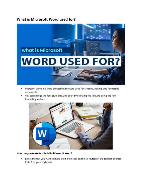 Introduction to MS Word | PPTX | Desktop Publishing | Computer Software ...