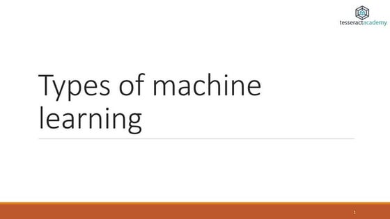 Machine learning | PPT