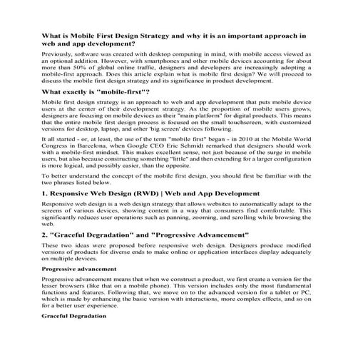 What is Mobile First Design Strategy.pdf