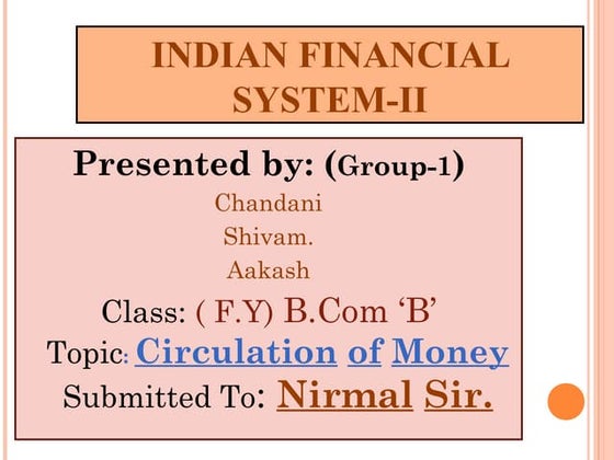 All about money | PPT