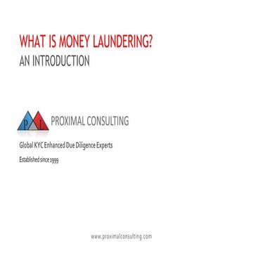 What is Money Laundering - An Introduction | PPTX