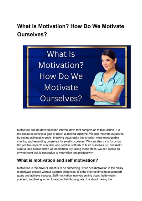 What-is-Motivation in the real world. Types of Motivation | PPT