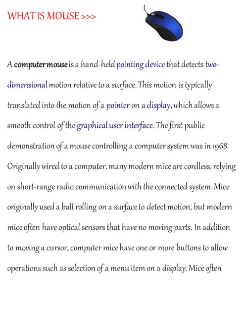 What is mouse PDF