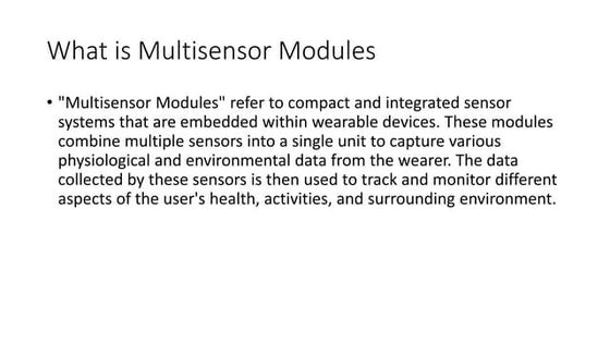 Wearable Technology for Healthcare professionals | PPTX