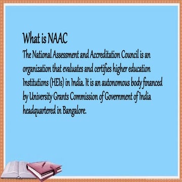 NAAC-Files to be Maintained by the Dept. | PPTX