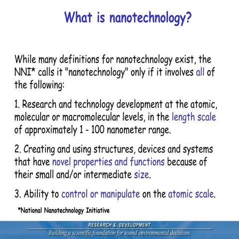 What is nanotechnology and nanomaterial and Applications of ...