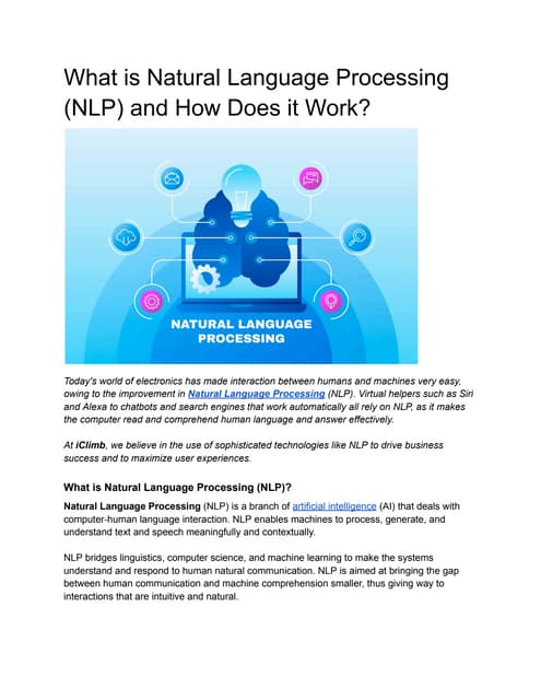 Natural Language Processing Nlp Basics Pptx Artificial