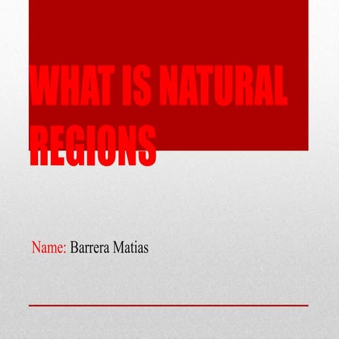 What is natural regions | PPTX