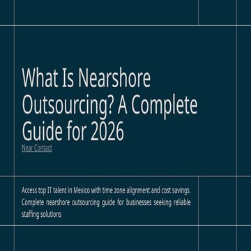What Is Nearshore Outsourcing? A Complete Guide for 2026 | PPTX