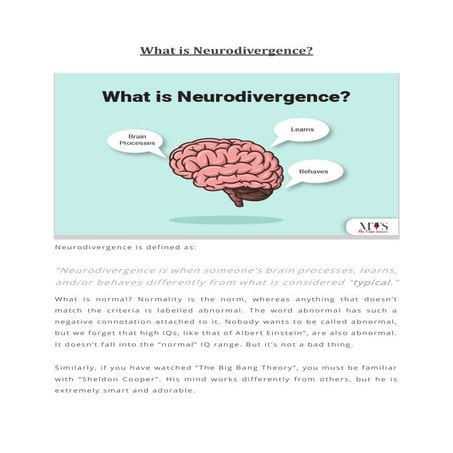What is Neurodivergence | PDF