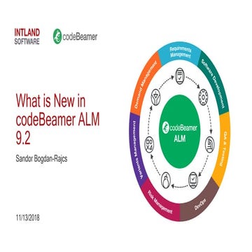 25 Jul 2018 - What is New in codeBeamer 9.2 | PPT