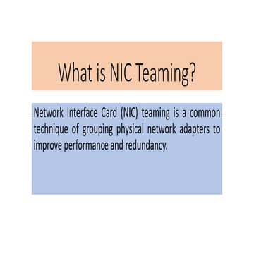 What is NIC Teaming.pptx