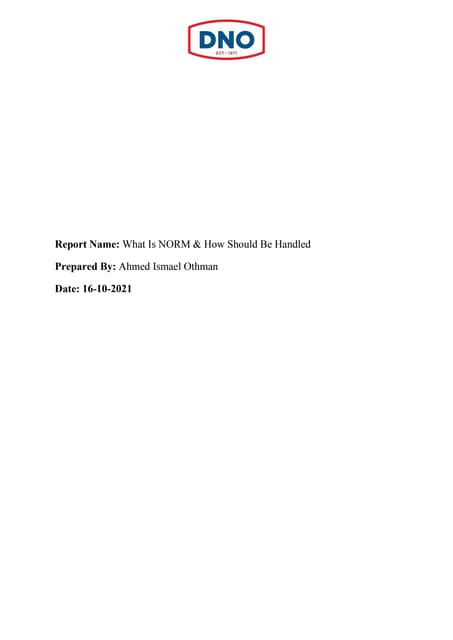 Potential health hazard associated with handling pipe used in oil and ...