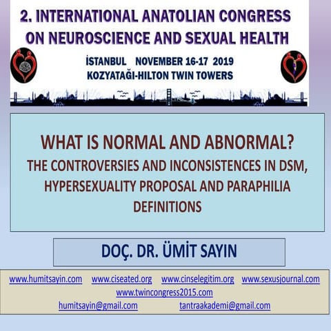 What is normal and abnormal: Paraphilias | PPTX