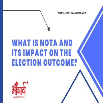 What Is Nota And Its Impact On The Election Outcome? | PDF