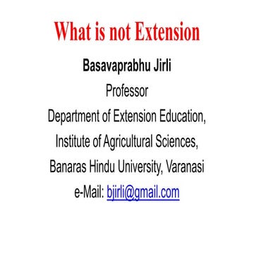 What is not extension | PPTX