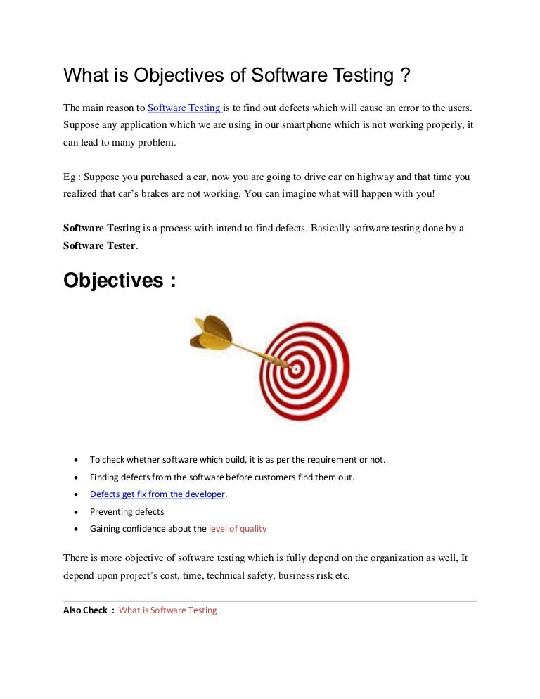 What Is Objectives Of Software Testing