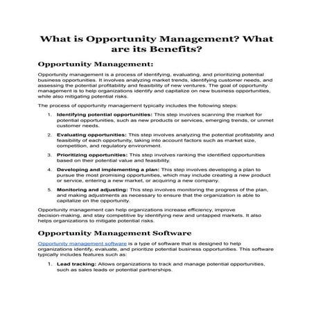 What is opportunity management_What are its benefits_..pdf