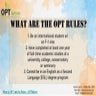 What is opt and its rules | PPTX