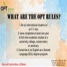 What is opt and its rules | PDF