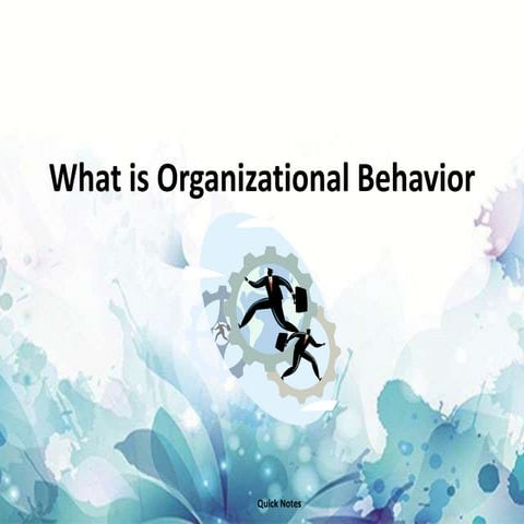 What is organizational behavior | PPTX