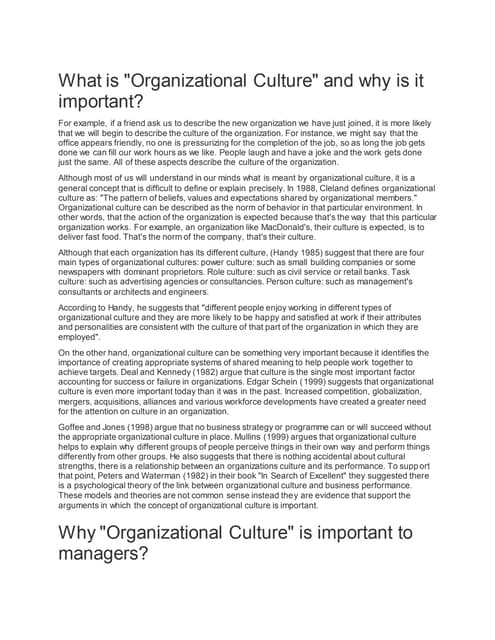 Organisational Culture Case Study - Nirvana Memorial Garden | DOCX ...