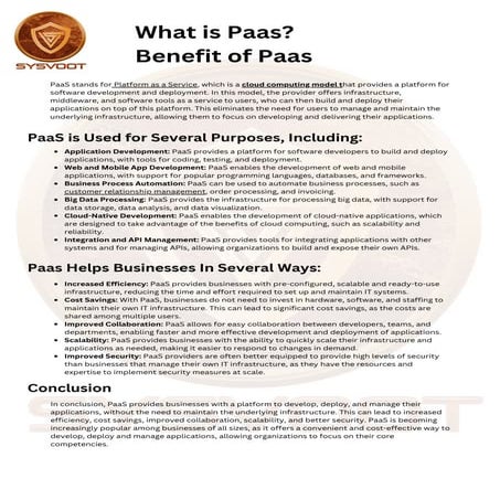 What is Paas Benefit of Paas.pdf