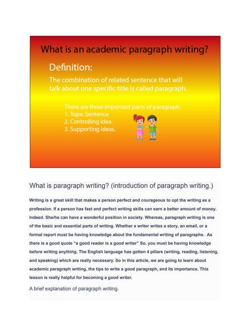 The paragraph | PPT