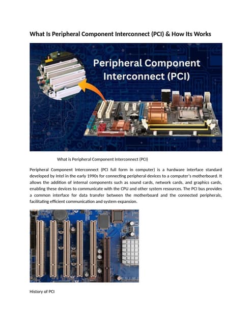 PCI express | PPT