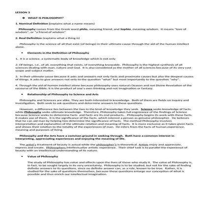 Introduction to philosophy definition, nature and scope, concept ...