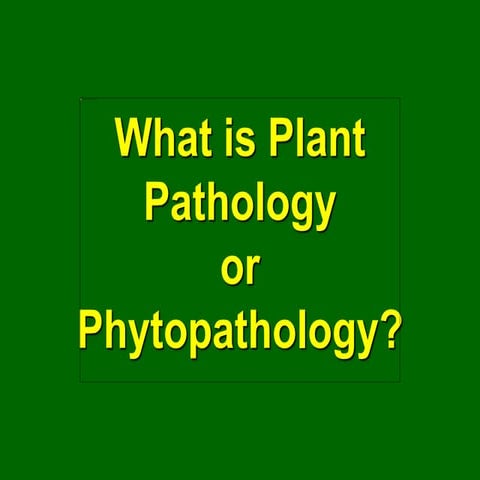 what is plant pathology and plant disease .ppt