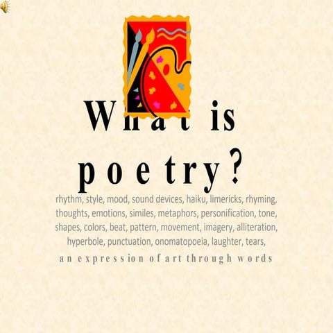 What Is Poetry | PPT