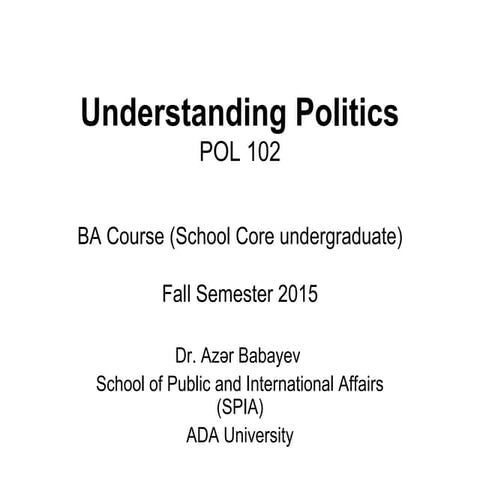 What is politics | PPT