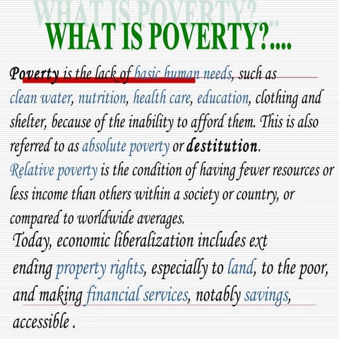 What is poverty??? | PPT