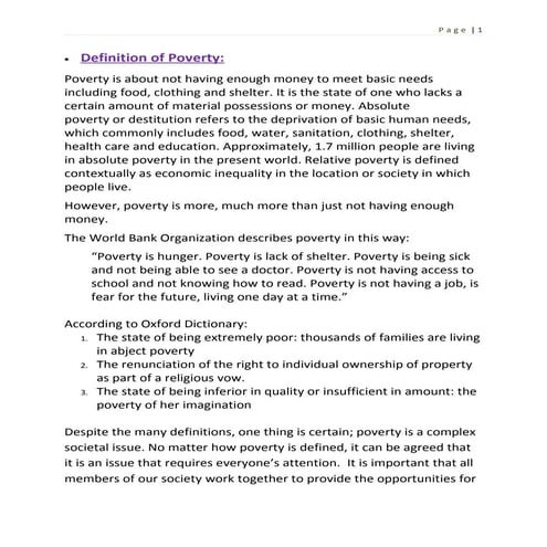 Assignment on Poverty Alleviation in Bangladesh | PDF