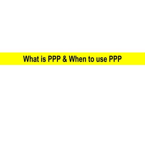 PPP for Infrastructure Projects | PPT