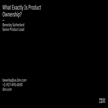 What is product ownership | PPTX