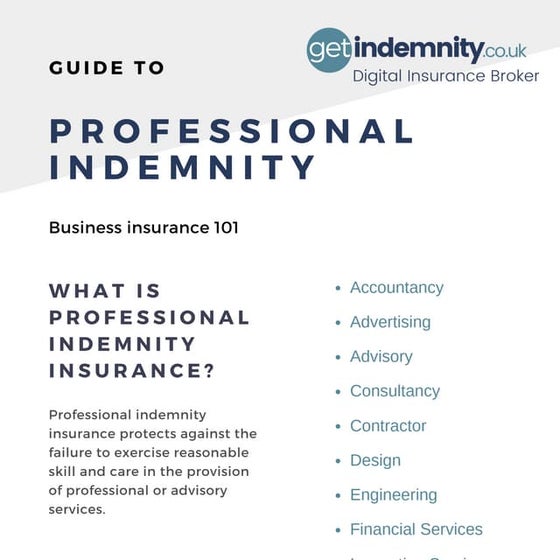 Professional indemnity | PPTX | Insurance | Personal Finance