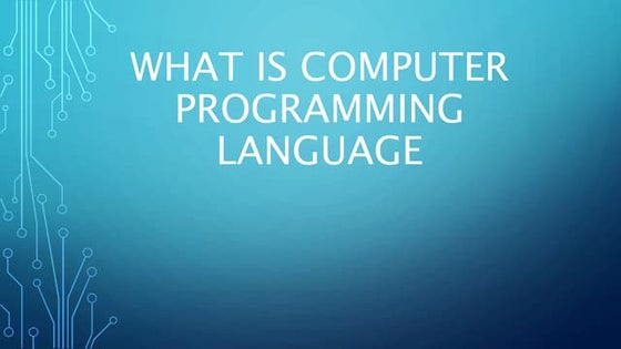 Computer Programming | PPT